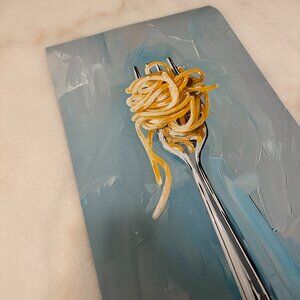 Anthropologie | Art | Blue Pasta Kitchen Wall Art Print Poster | Poshmark